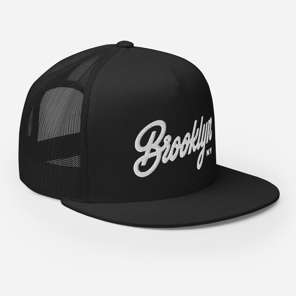 Classic Brooklyn New York NY Black Trucker Cap - Etsy