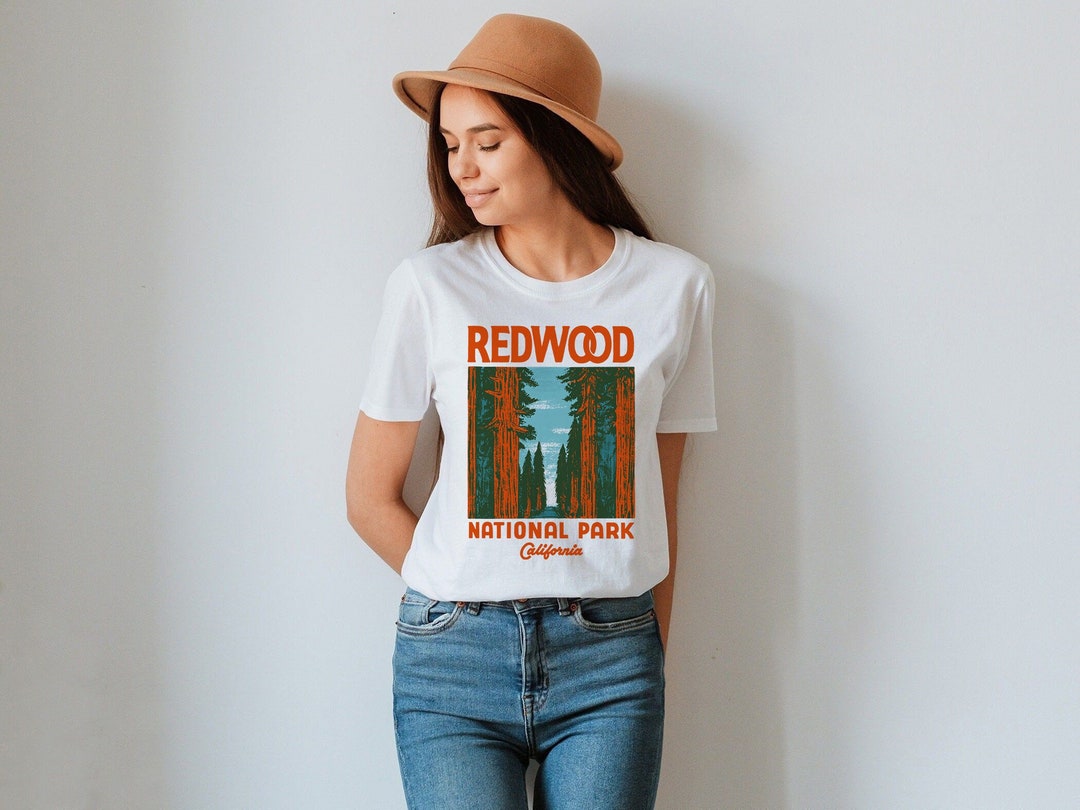 Redwood T-shirt National Park Vintage California Unisex Tee - Etsy