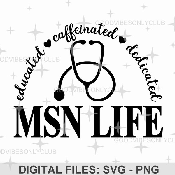 Nurse Msn Svg - Etsy