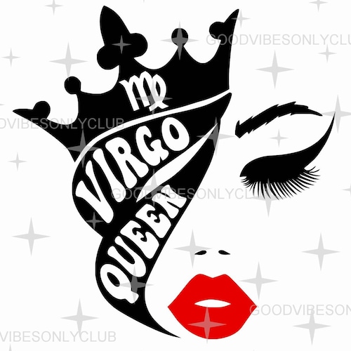 Zodiac Virgo Lips SVG - Etsy