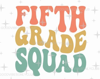 Fifth Grade Squad Png - Etsy