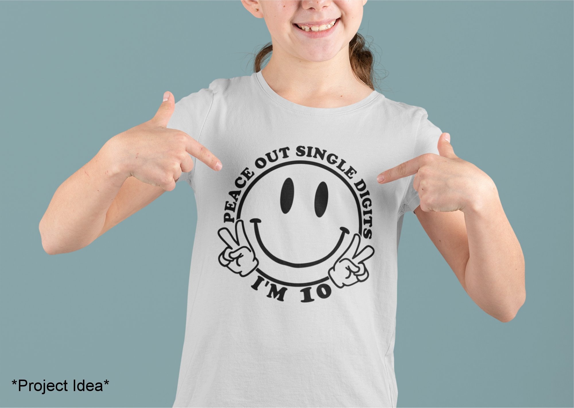 Peace Out Single Digits I'm 10 SVG PNG Cut Files for - Etsy