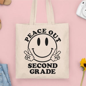 Peace Out Second Grade SVG, School Shirt SVG, Last Day of School SVG ...
