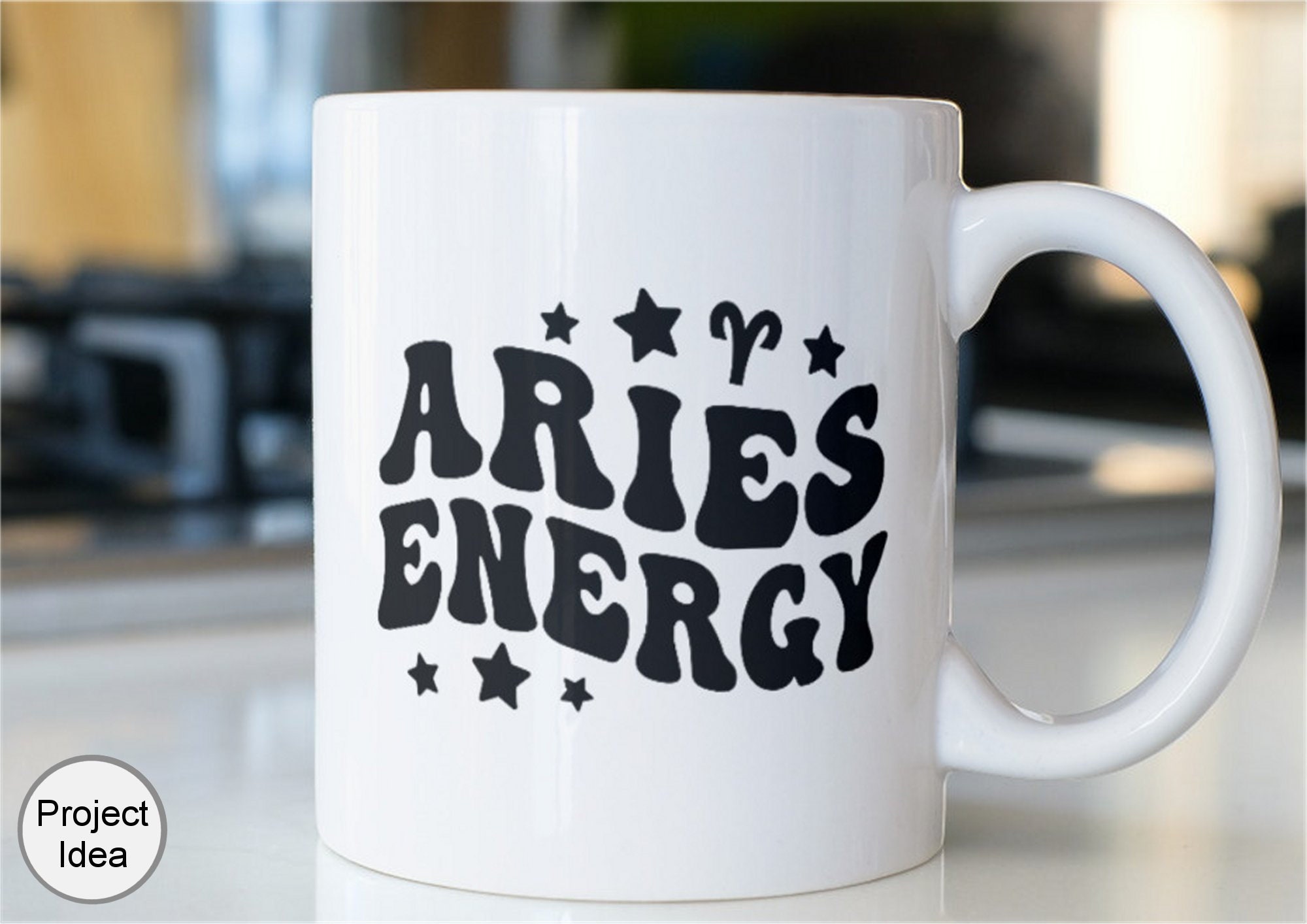 Aries Energy SVG PNG Zodiac Star Sign Retro Wavy Text SVG | Etsy