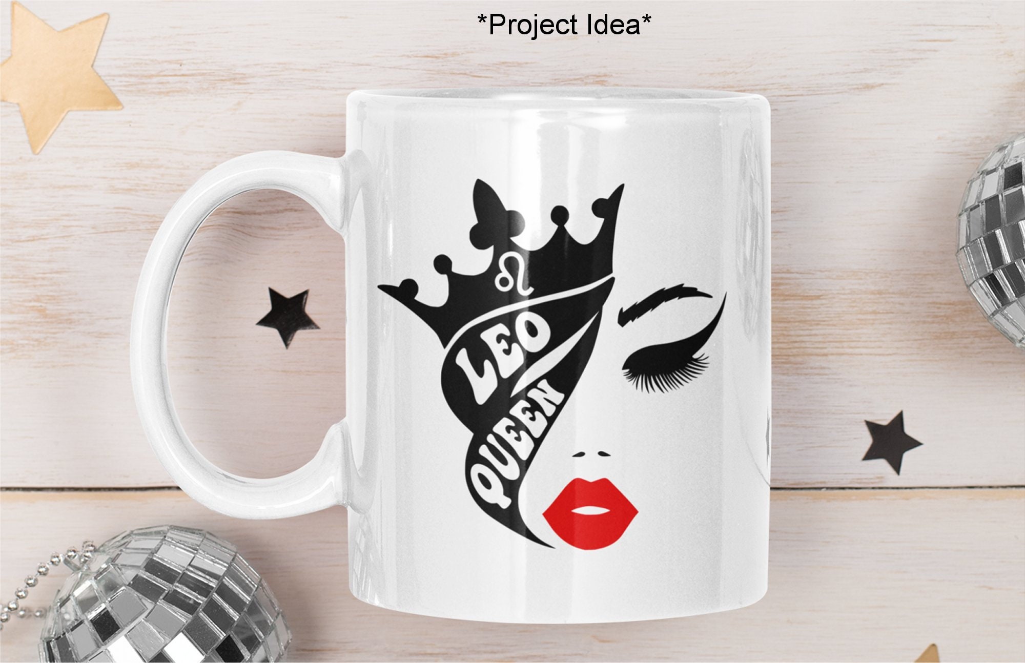 Leo Queen SVG PNG, Zodiac Star Sign, Birthday Queen, Cut Files for ...