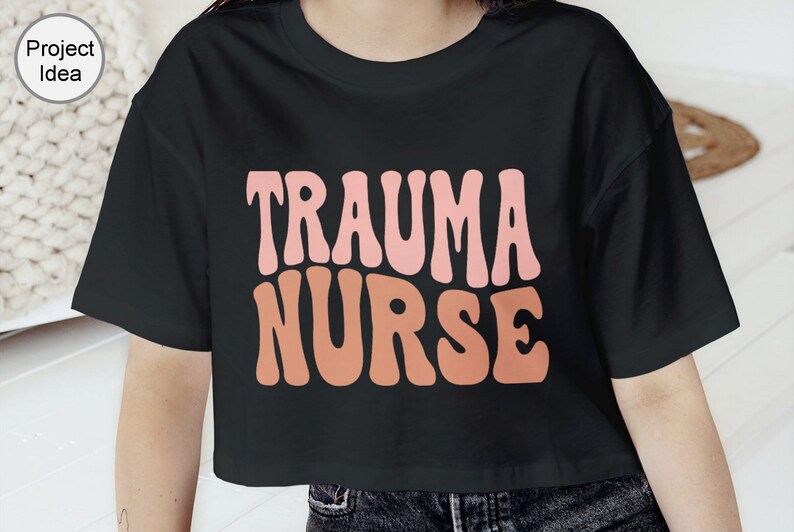 Trauma Nurse PNG SVG Retro Wavy Text SVG Nurse Appreciation - Etsy