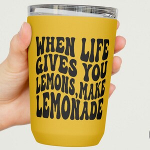 When Life Gives You Lemons Quote SVG PNG, Retro Wavy Text ...