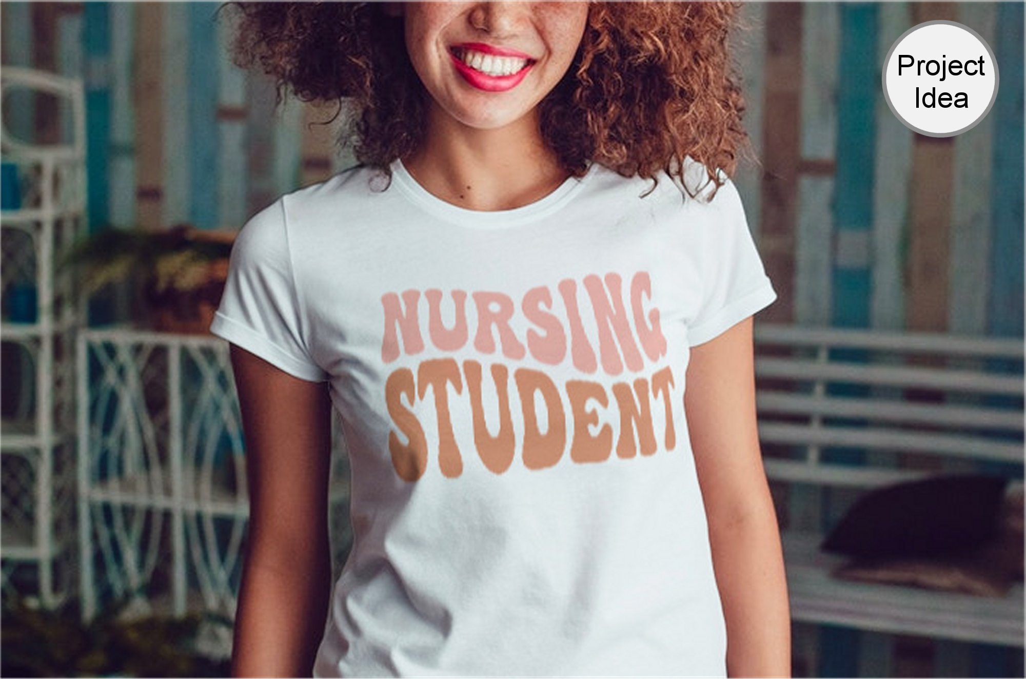 Nursing Student SVG Groovy Wavy Text SVG PNG Nurse - Etsy