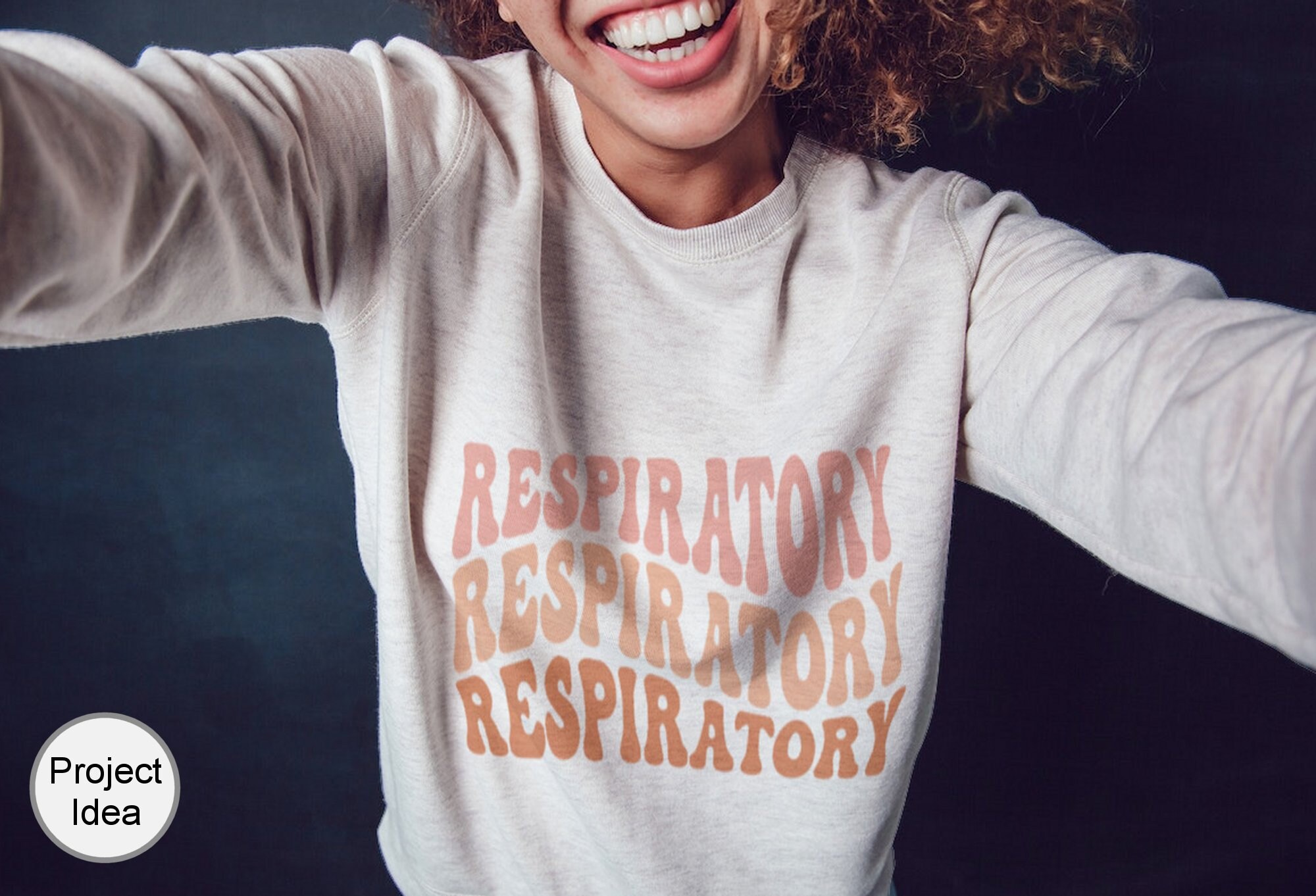 Respiratory SVG Retro Wavy Stacked Text SVG Medical Staff - Etsy