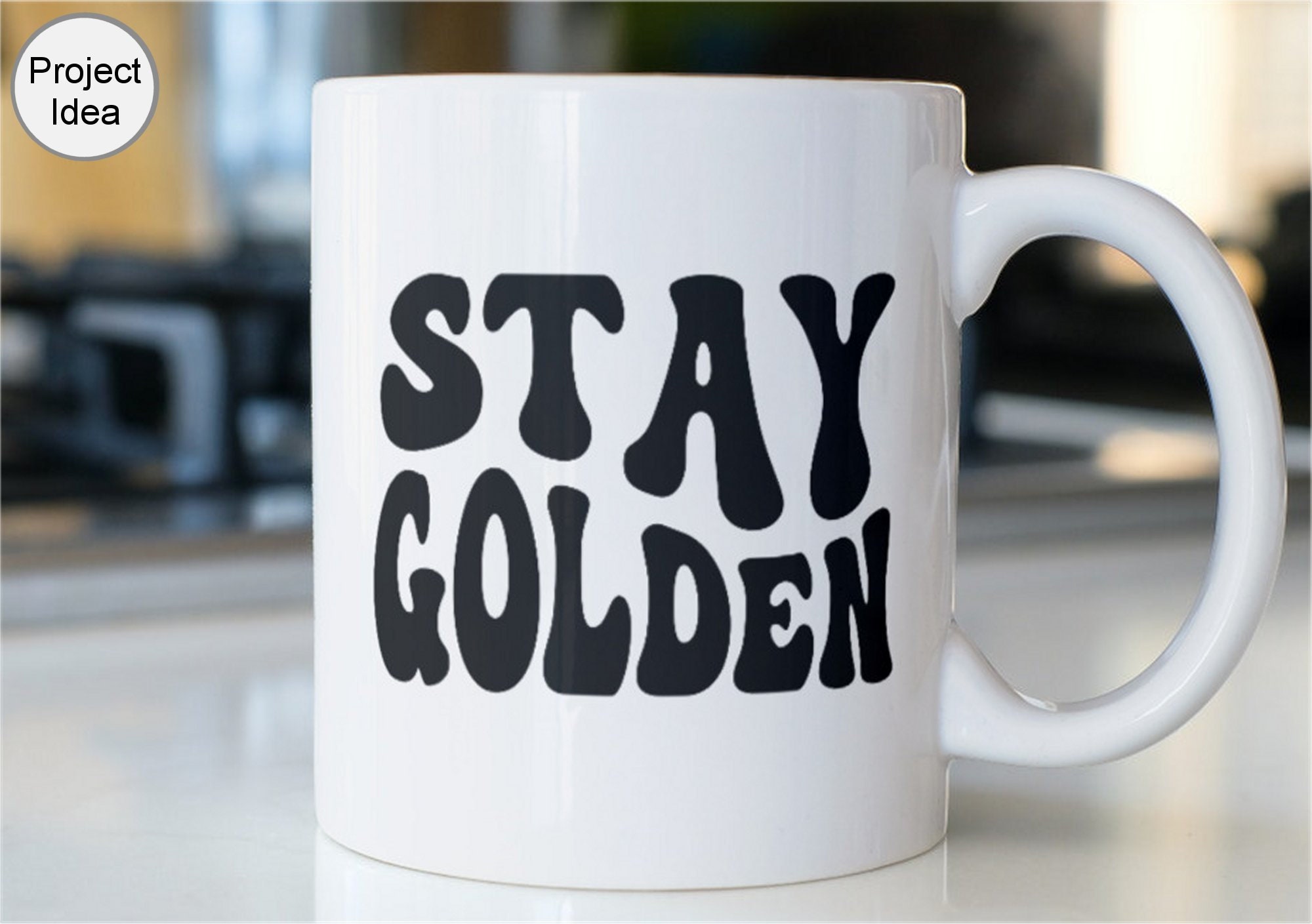 Stay Golden SVG PNG, Retro Wavy Text SVG, Inspirational Quote ...