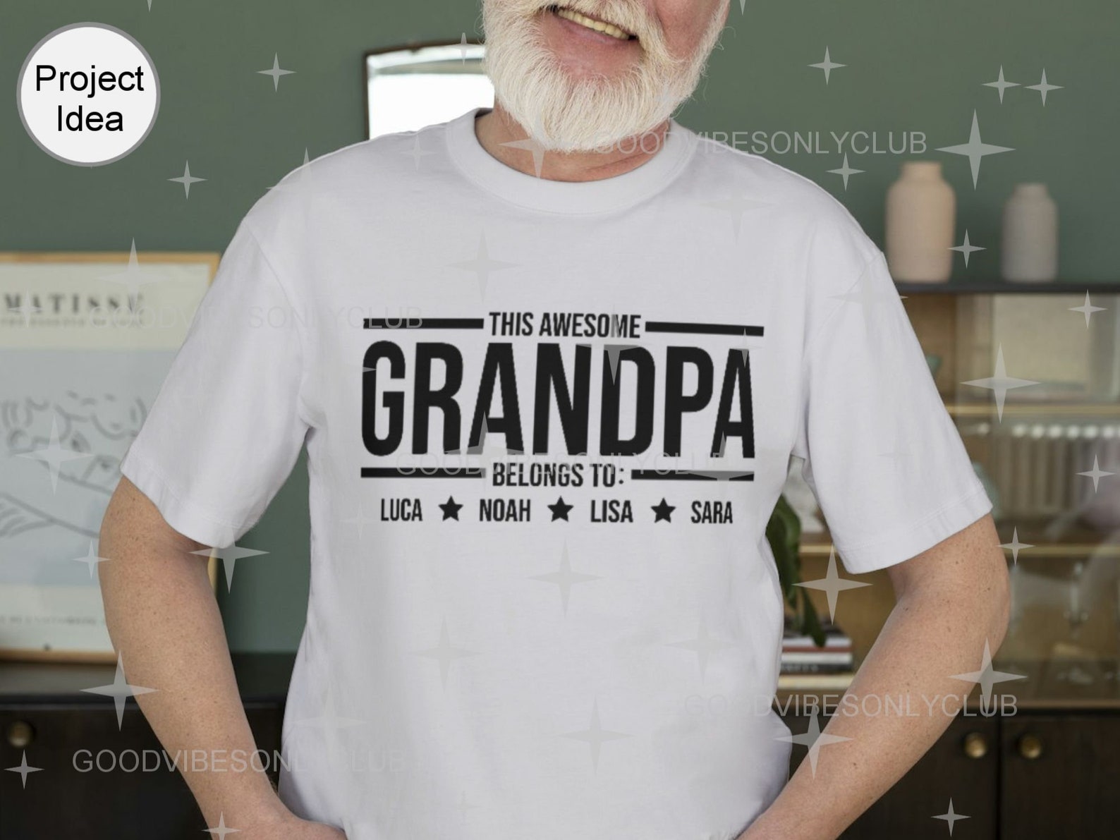 This Awesome Grandpa Belongs to SVG PNG, Personalized Grandpa Gift ...