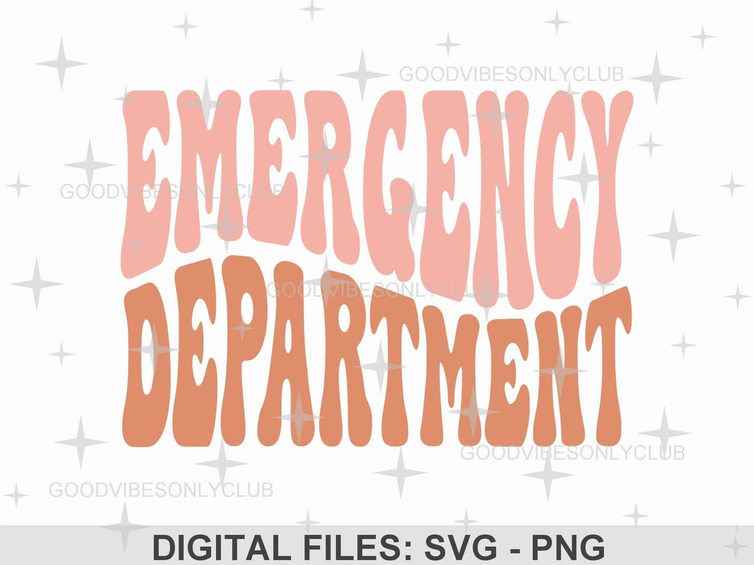 Emergency Department PNG, Retro Wavy Text SVG, Medical Staff, Nurse ...