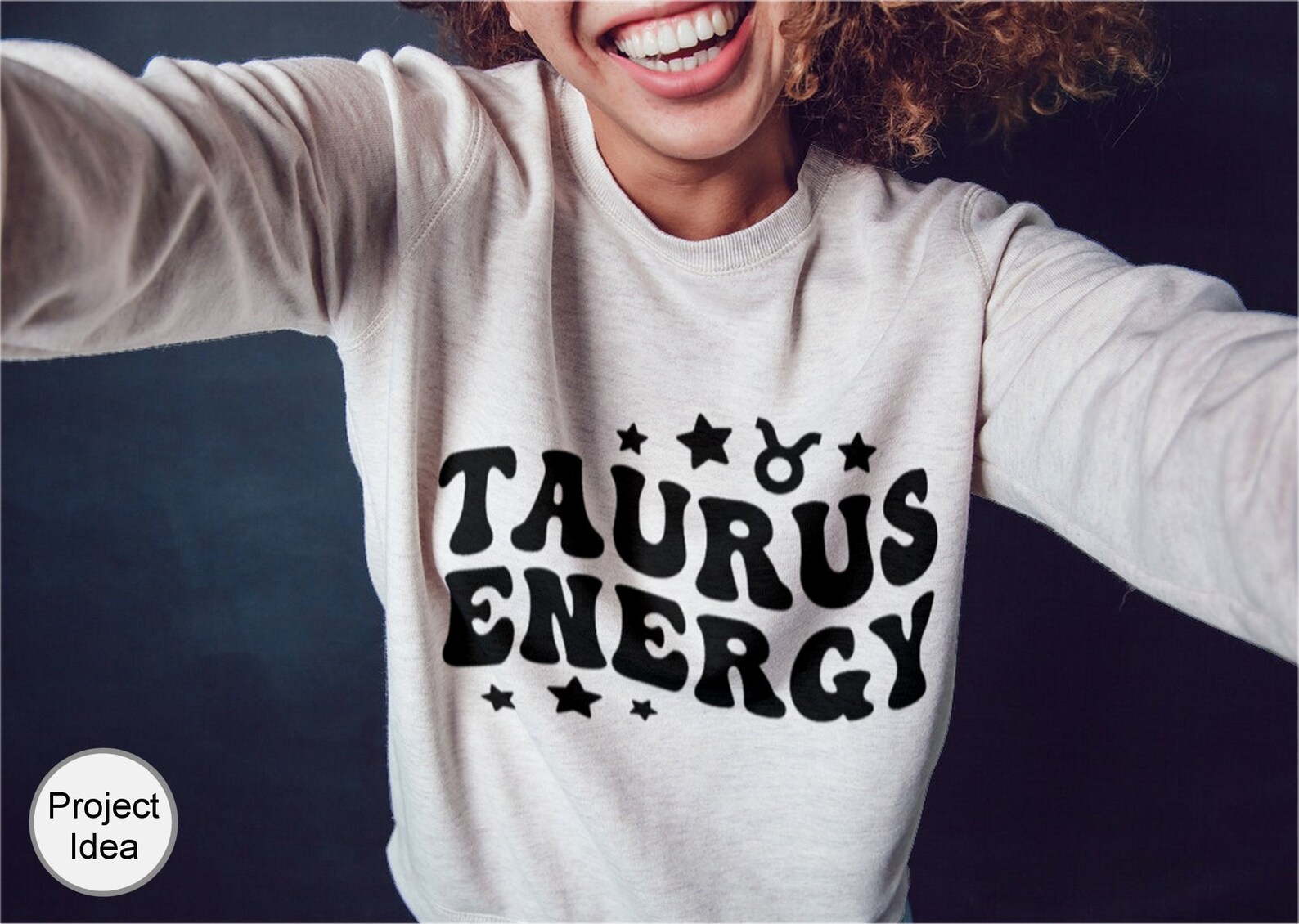 Taurus Energy SVG PNG Zodiac Star Sign Retro Wavy Text SVG | Etsy