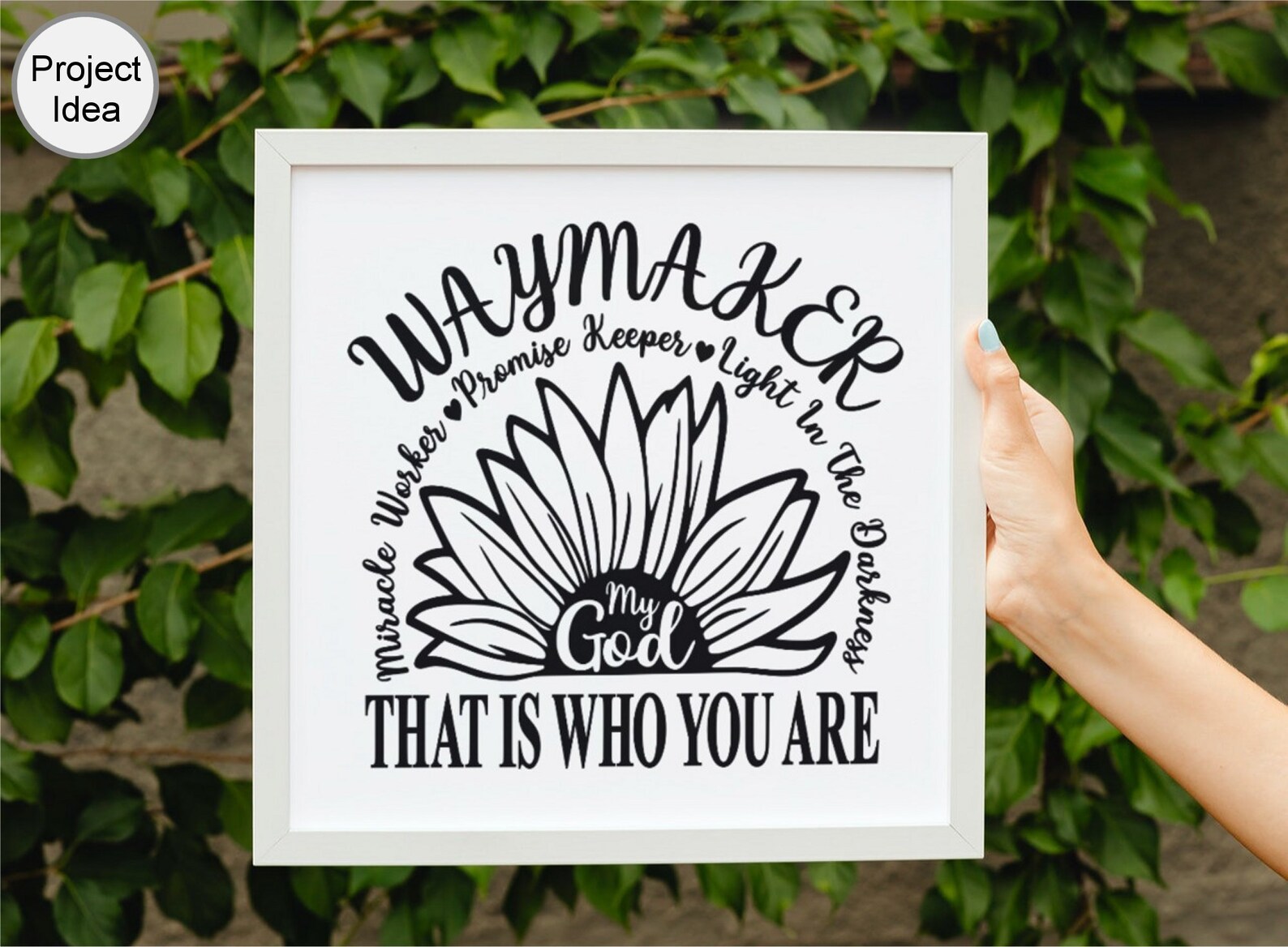 Waymaker Miracle Worker Sunflower SVG PNG Christian Shirt - Etsy