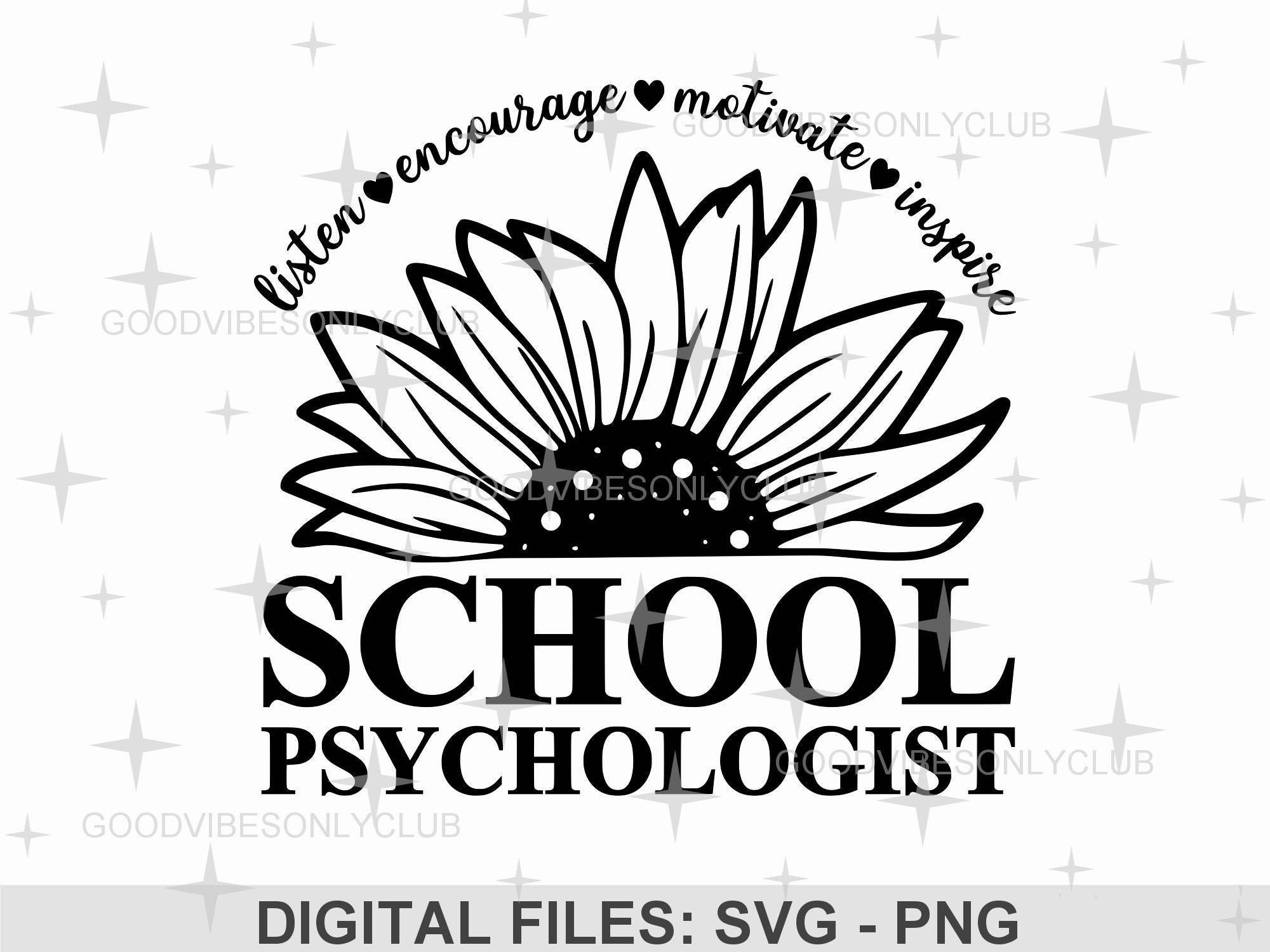 School Psychologist Sunflower SVG, Shirt for Staff, Psychologist Gift ...