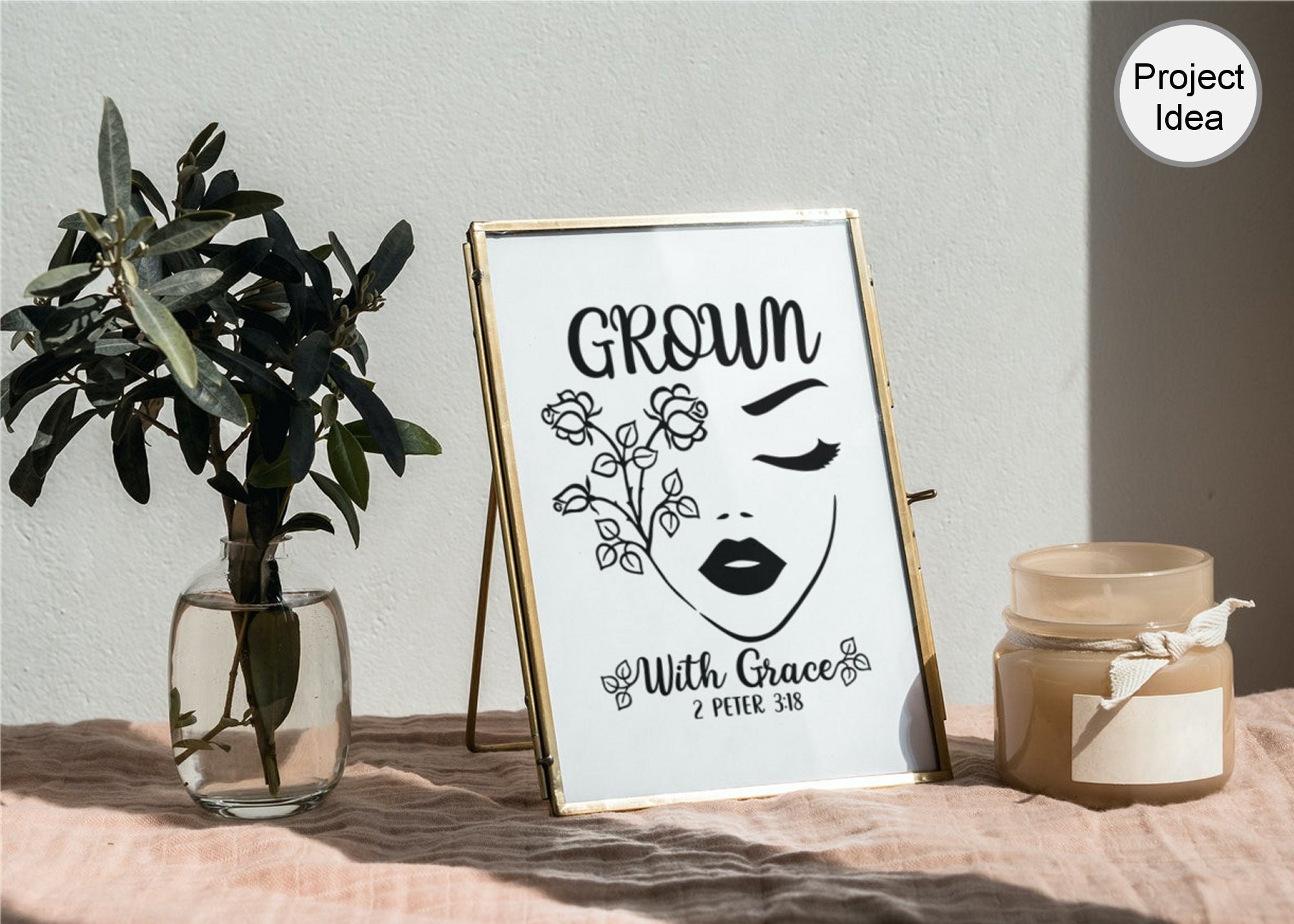 Grown With Grace SVG PNG Christian Woman SVG Bible Verse - Etsy