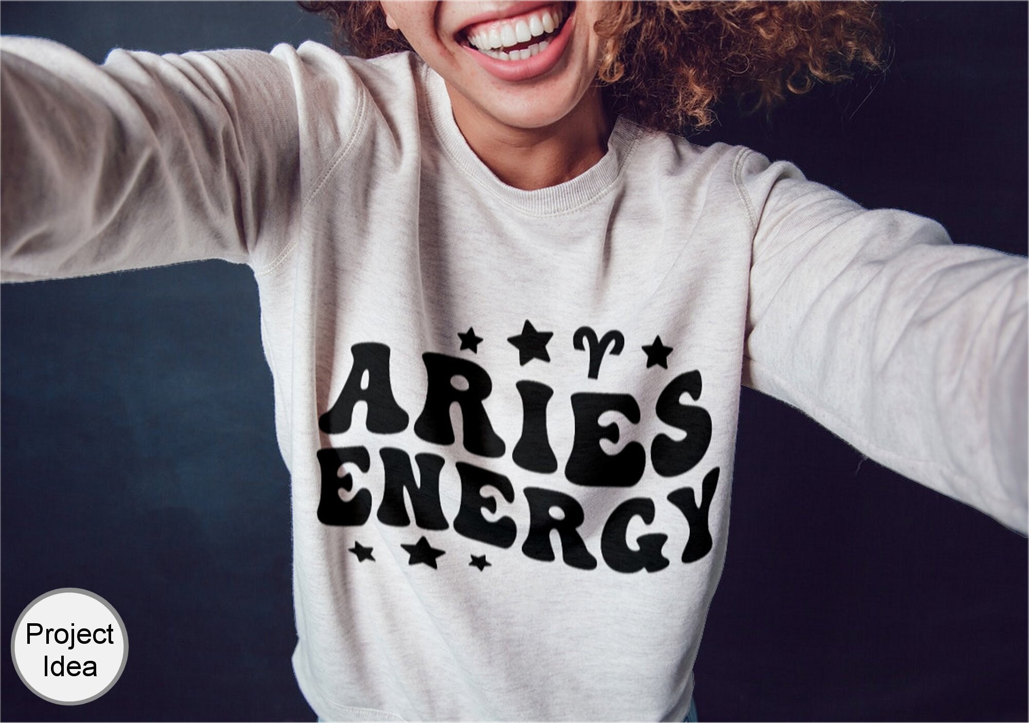 Aries Energy SVG PNG Zodiac Star Sign Retro Wavy Text SVG | Etsy