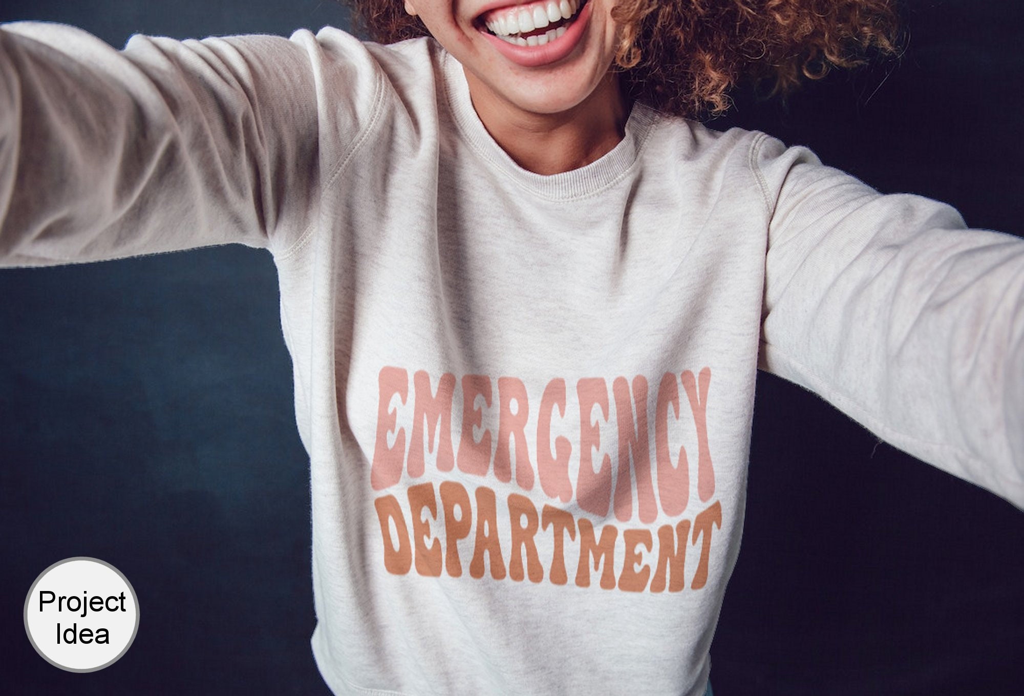 Emergency Department PNG Retro Wavy Text SVG Medical Staff - Etsy