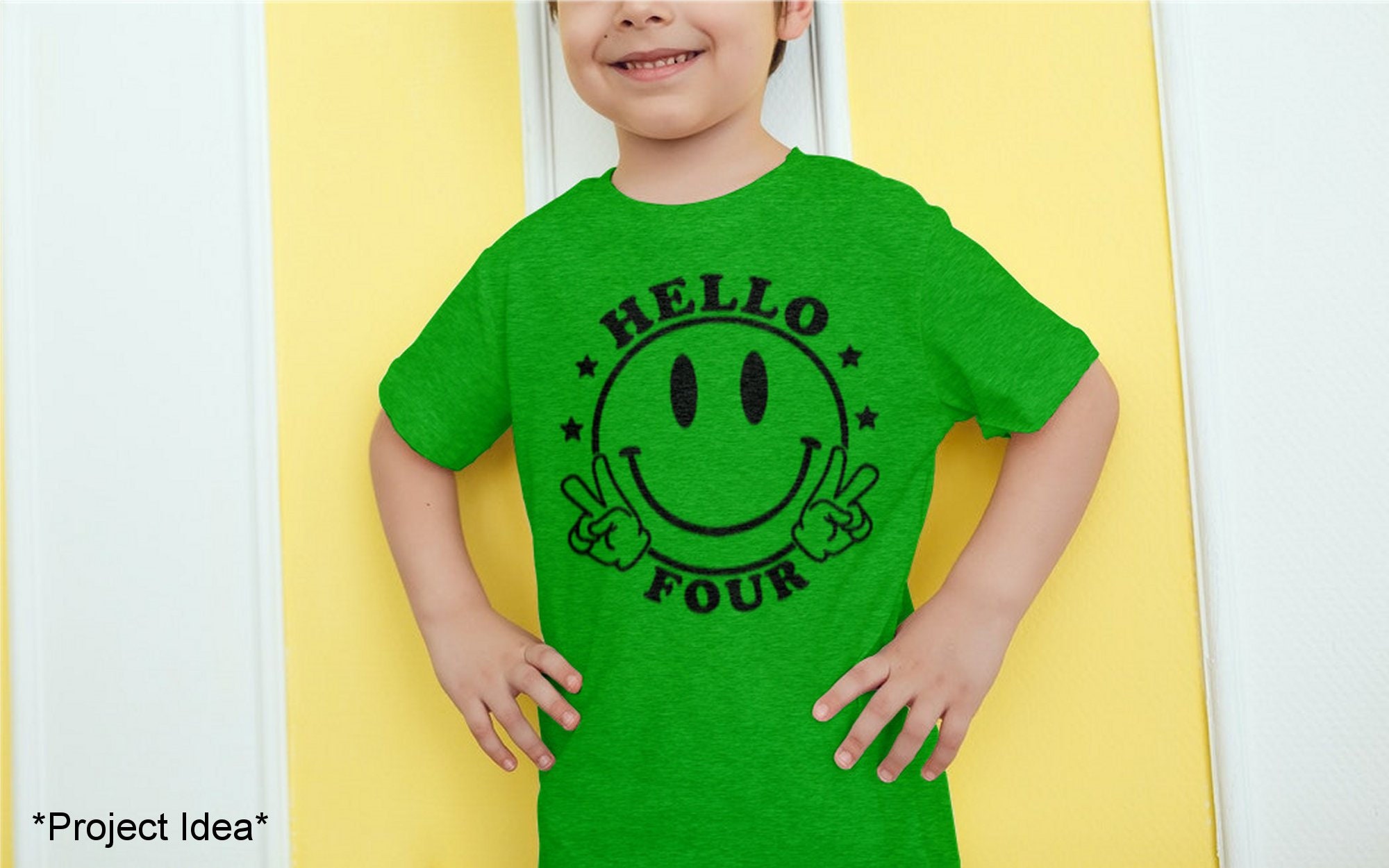 Hello Four SVG 4th Birthday SVG PNG Birthday Girl Birthday - Etsy