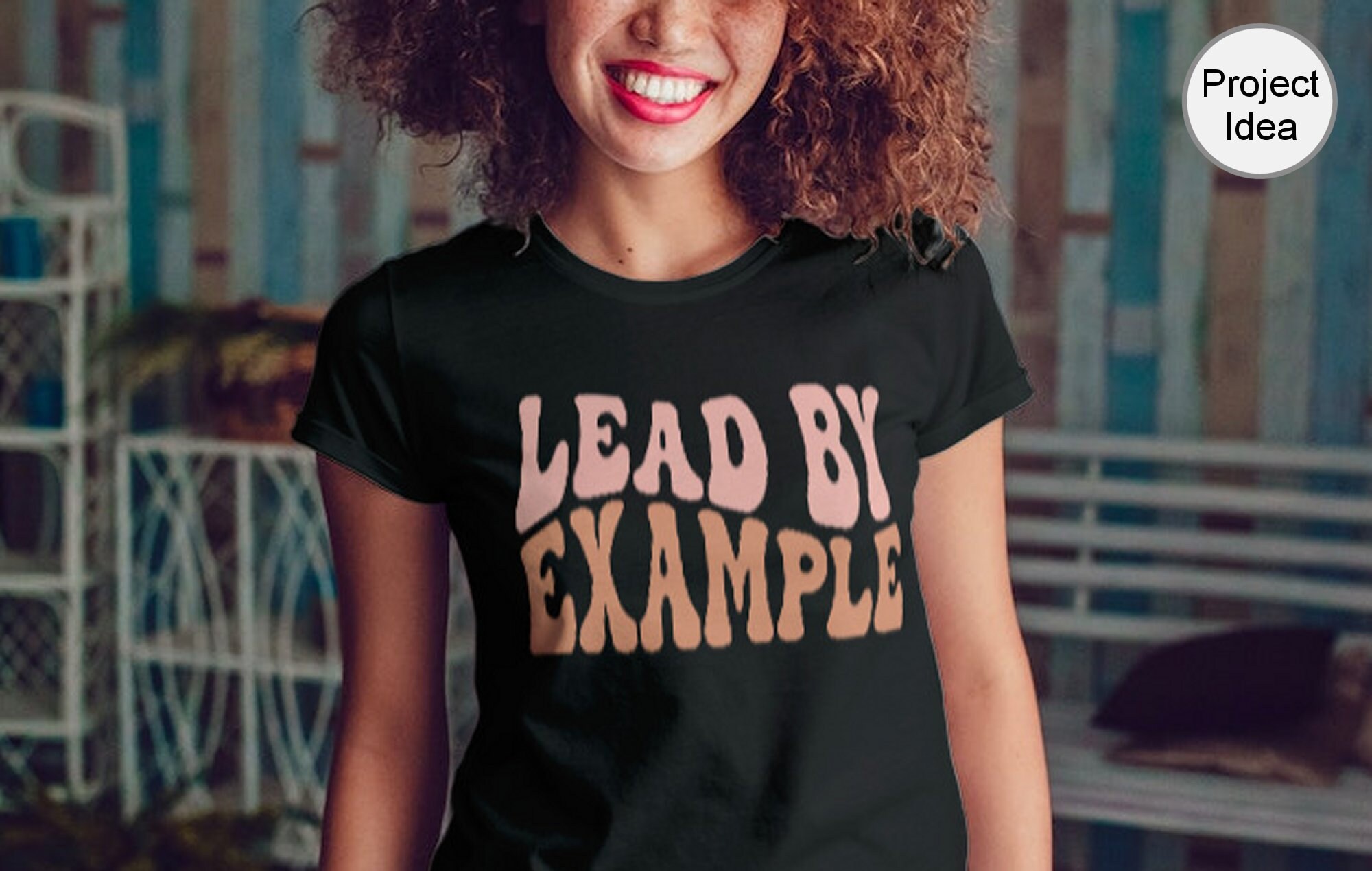 Lead by Example SVG Retro Wavy Text PNG Inspirational - Etsy