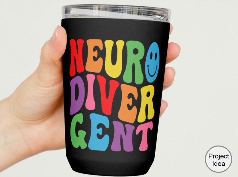 Neurodivergent PNG SVG Retro Autisme SVG Neurodiversiteit - Etsy Nederland