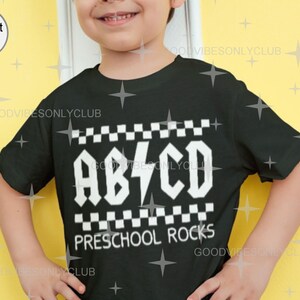 ABCD Preschool Rocks SVG PNG, Teacher Shirt, Preschool Kids, 1st Day of ...