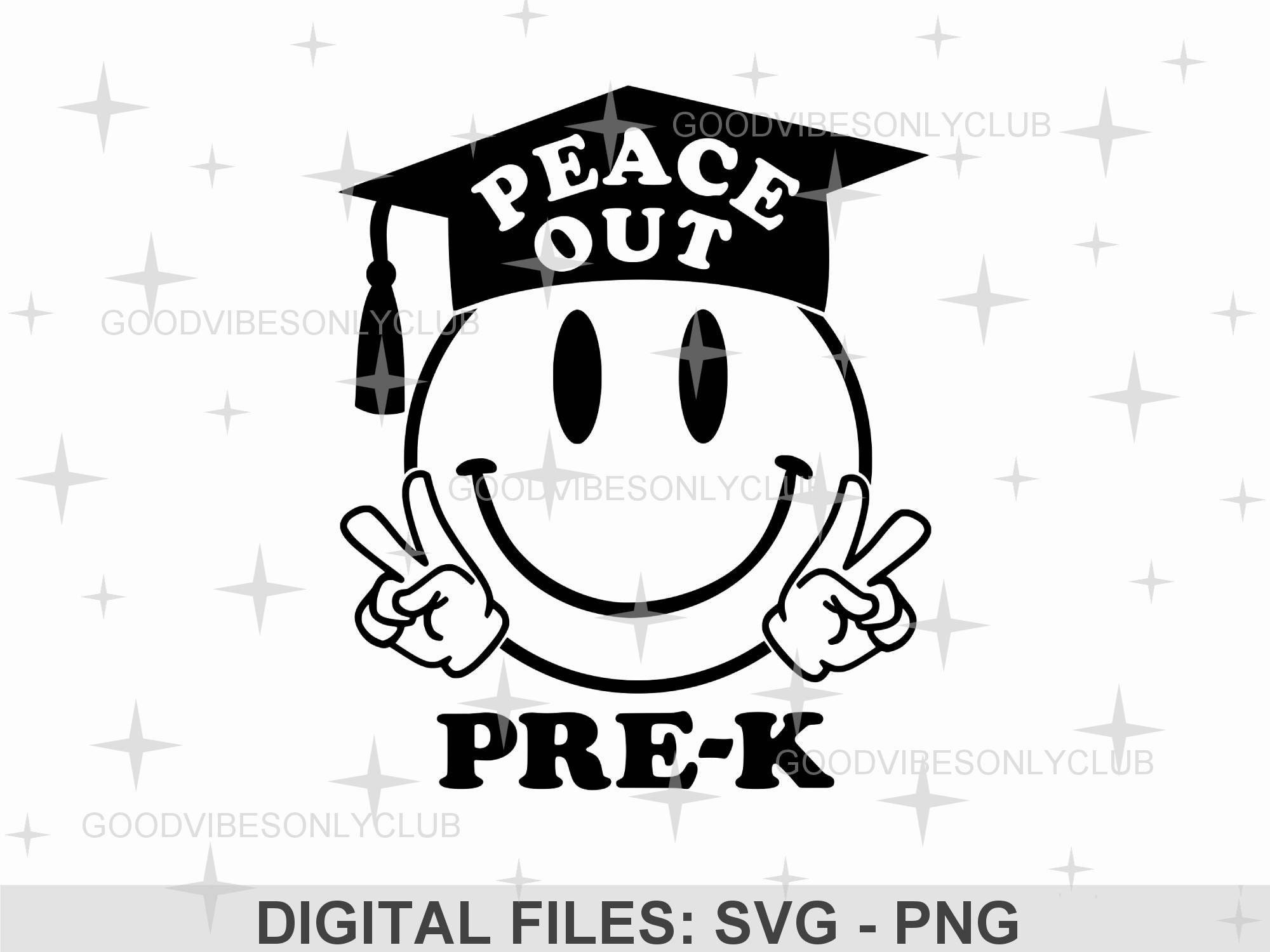 Peace Out Pre-k SVG Last Day of School SVG School Shirt SVG - Etsy