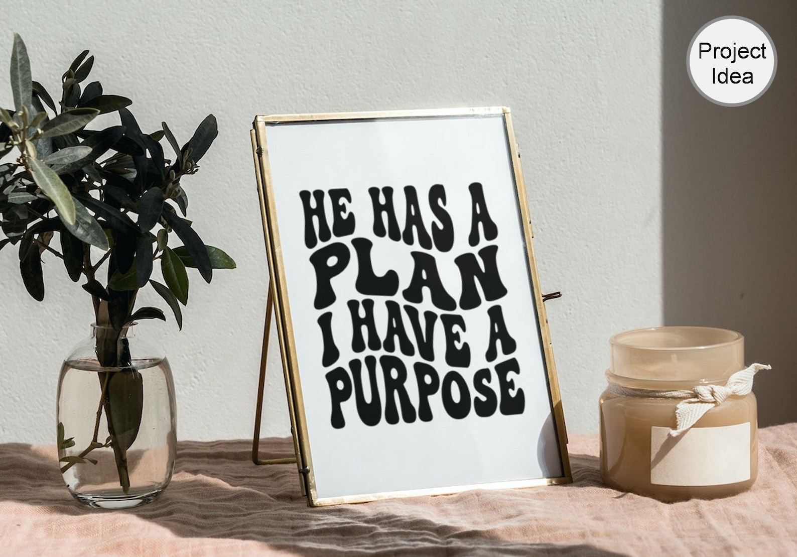 He Has A Plan, I Have A Purpose SVG PNG, Retro Wavy Text, Christian ...
