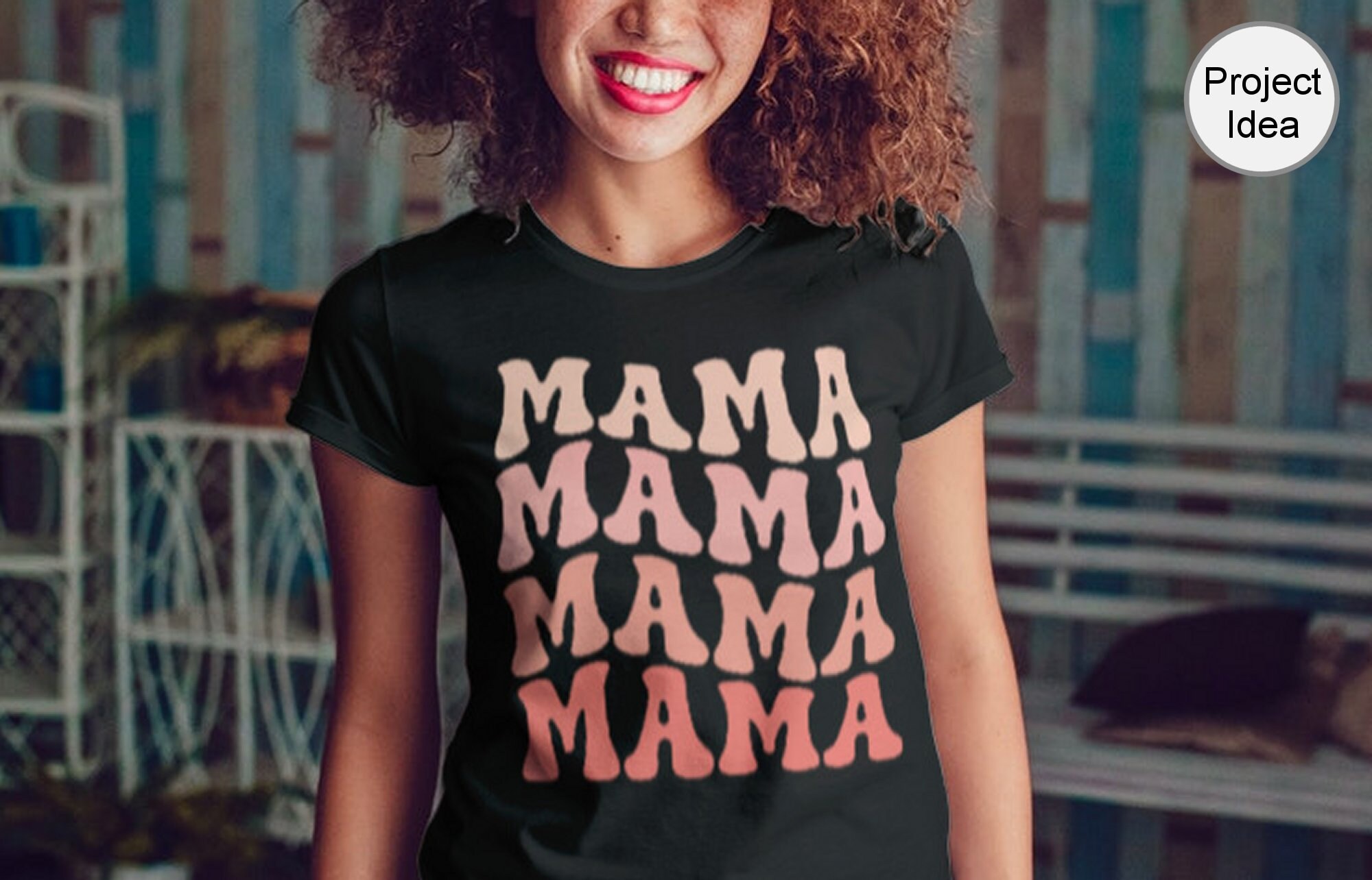 Retro Mama Wavy Text SVG Groovy Mom PNG Mom Life SVG Trendy - Etsy