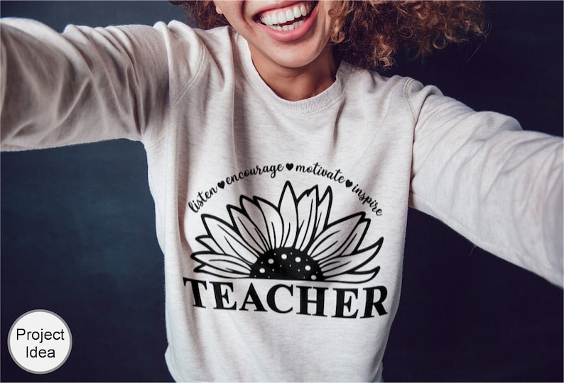 Teacher SVG, Teach Love Inspire, Motivate, Listen, Encourage Svg ...