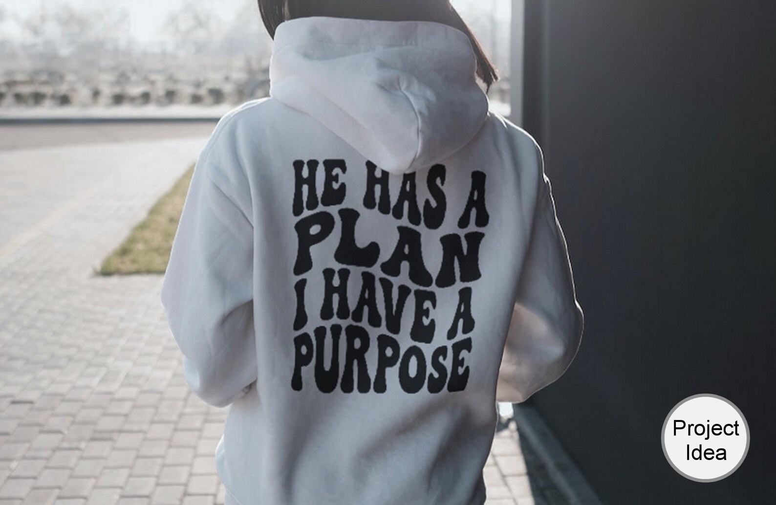 He Has A Plan, I Have A Purpose SVG PNG, Retro Wavy Text, Christian ...