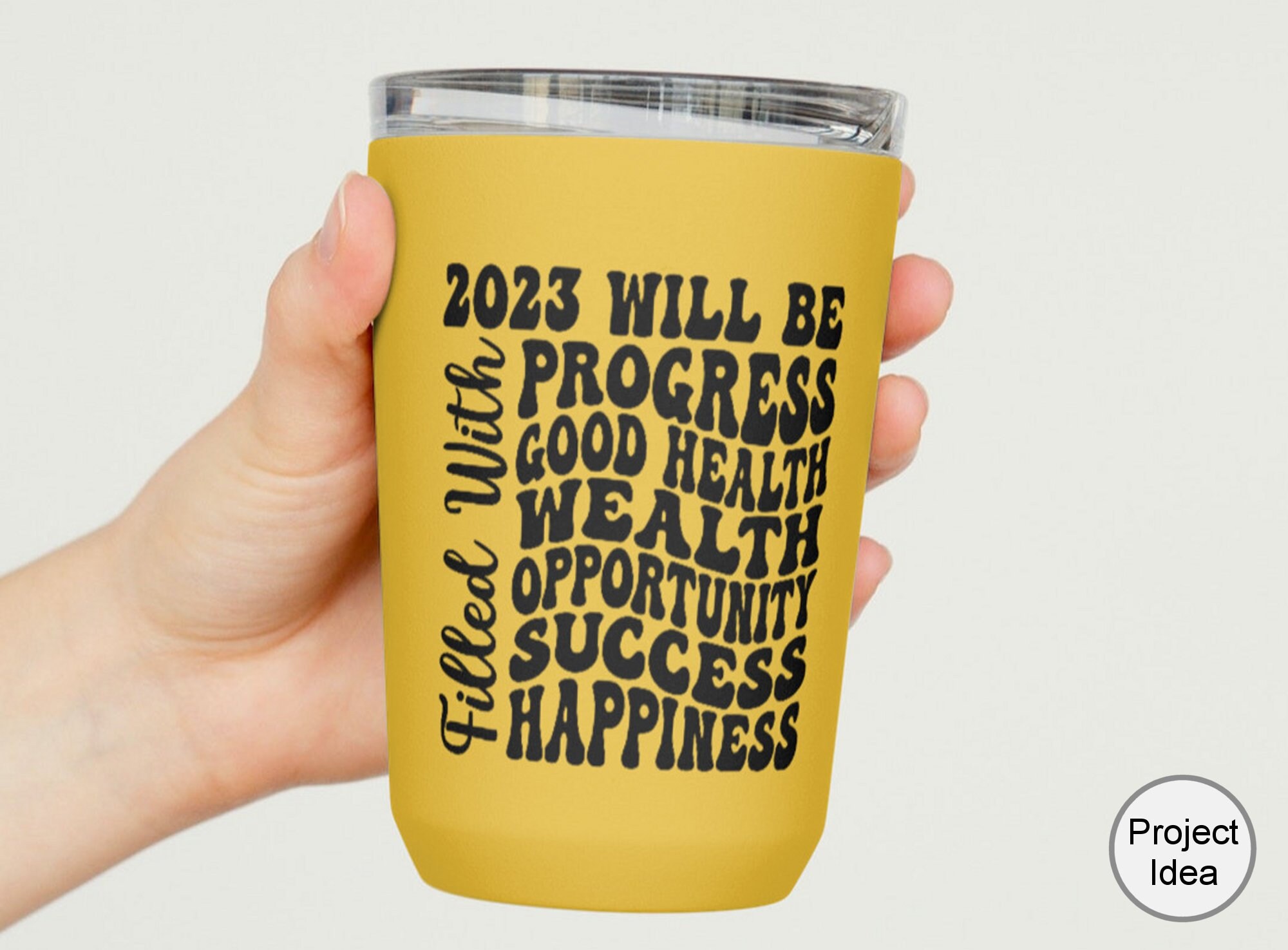 2023 Positive Affirmations SVG PNG Retro Wavy Text New Year - Etsy