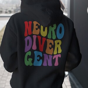 Neurodiversity PNG SVG, Retro Autism SVG, Neurodivergent, Awareness, Groovy Wavy Text ...