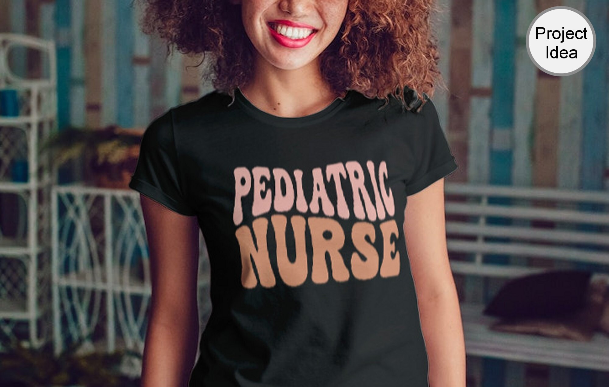 Pediatric Nurse SVG Trendy Wavy Text SVG Nurse Appreciation - Etsy