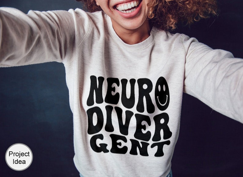 Neurodivergent SVG PNG Retro Autism SVG Neurodiversity - Etsy