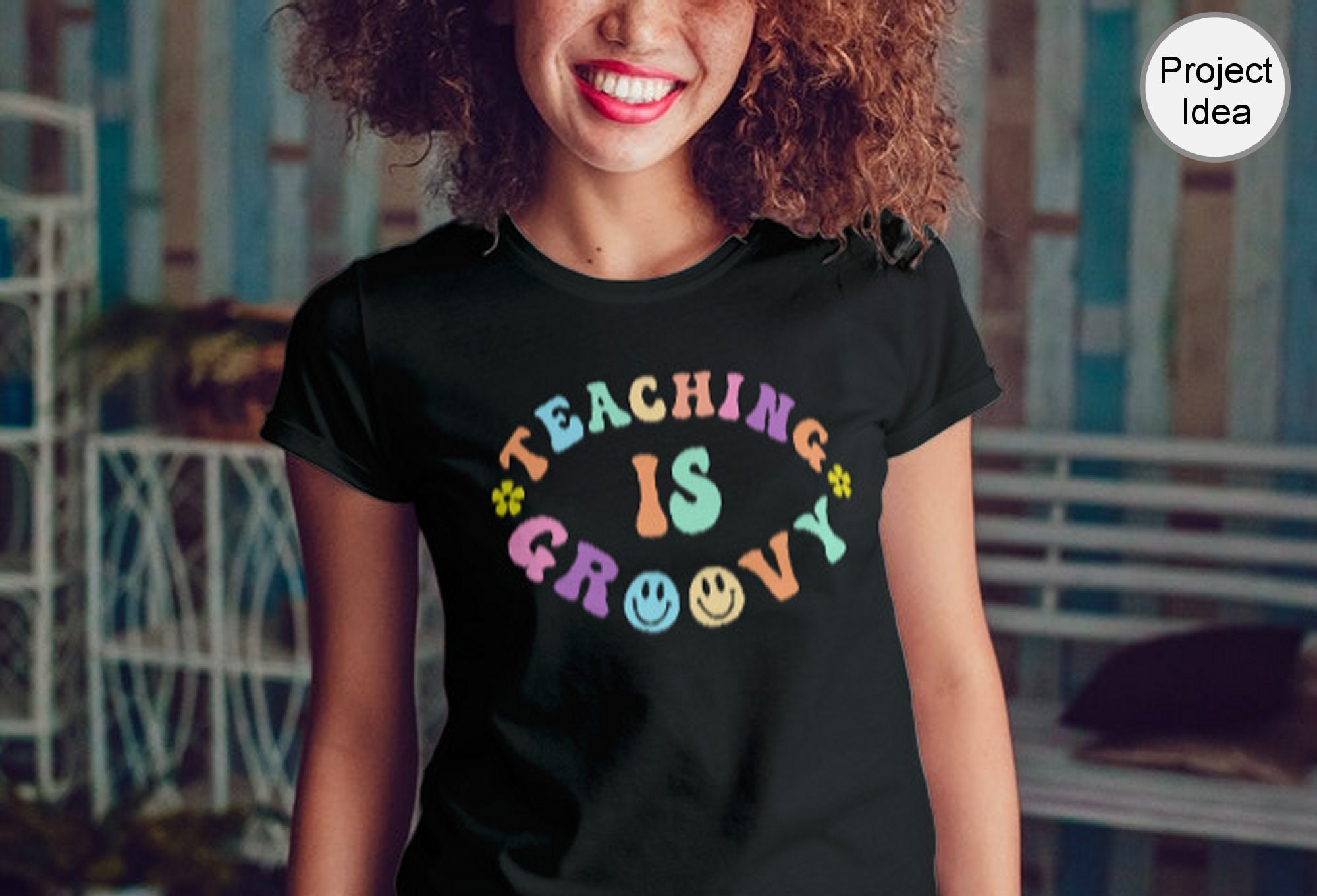 Teaching is Groovy SVG Trendy PNG Retro Style SVG Happy - Etsy UK