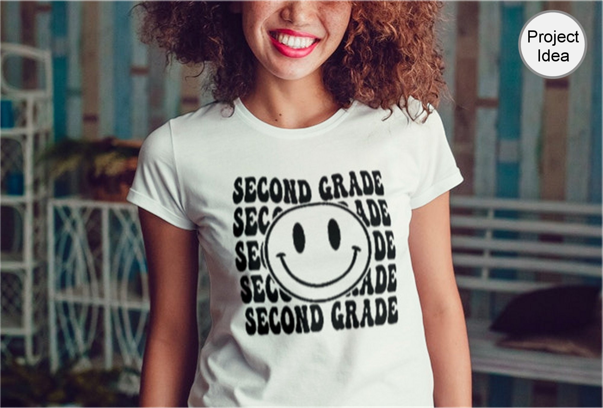 Second Grade Happy Face SVG Teacher Shirt SVG Back to - Etsy
