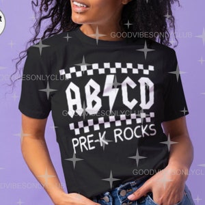 ABCD Pre-k Rocks SVG PNG, Pre-k Teacher Shirt, Pre-k Kids, First Day of ...