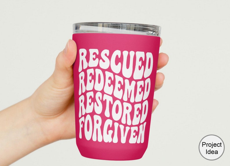 Rescued Redeemed Restored Forgiven SVG Religious Quote - Etsy
