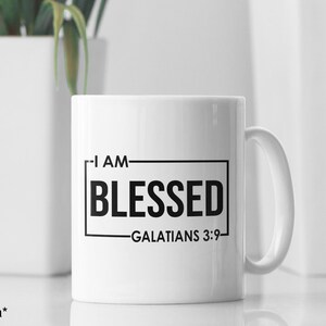 I Am Blessed SVG PNG, Christian Shirt SVG, Bible Verse, Inspirational ...