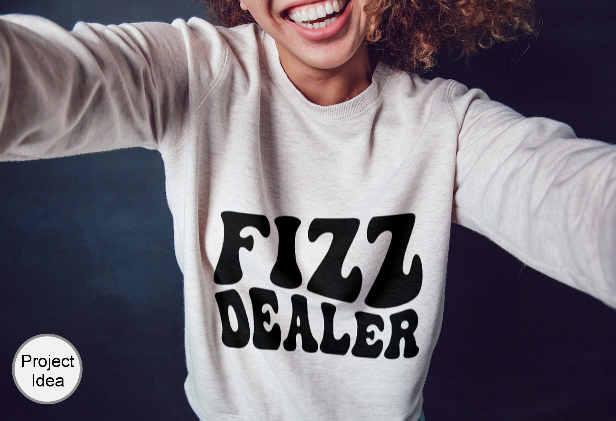 Fizz Dealer SVG Retro Wavy Text SVG PNG Trendy Shirt Funny - Etsy Canada
