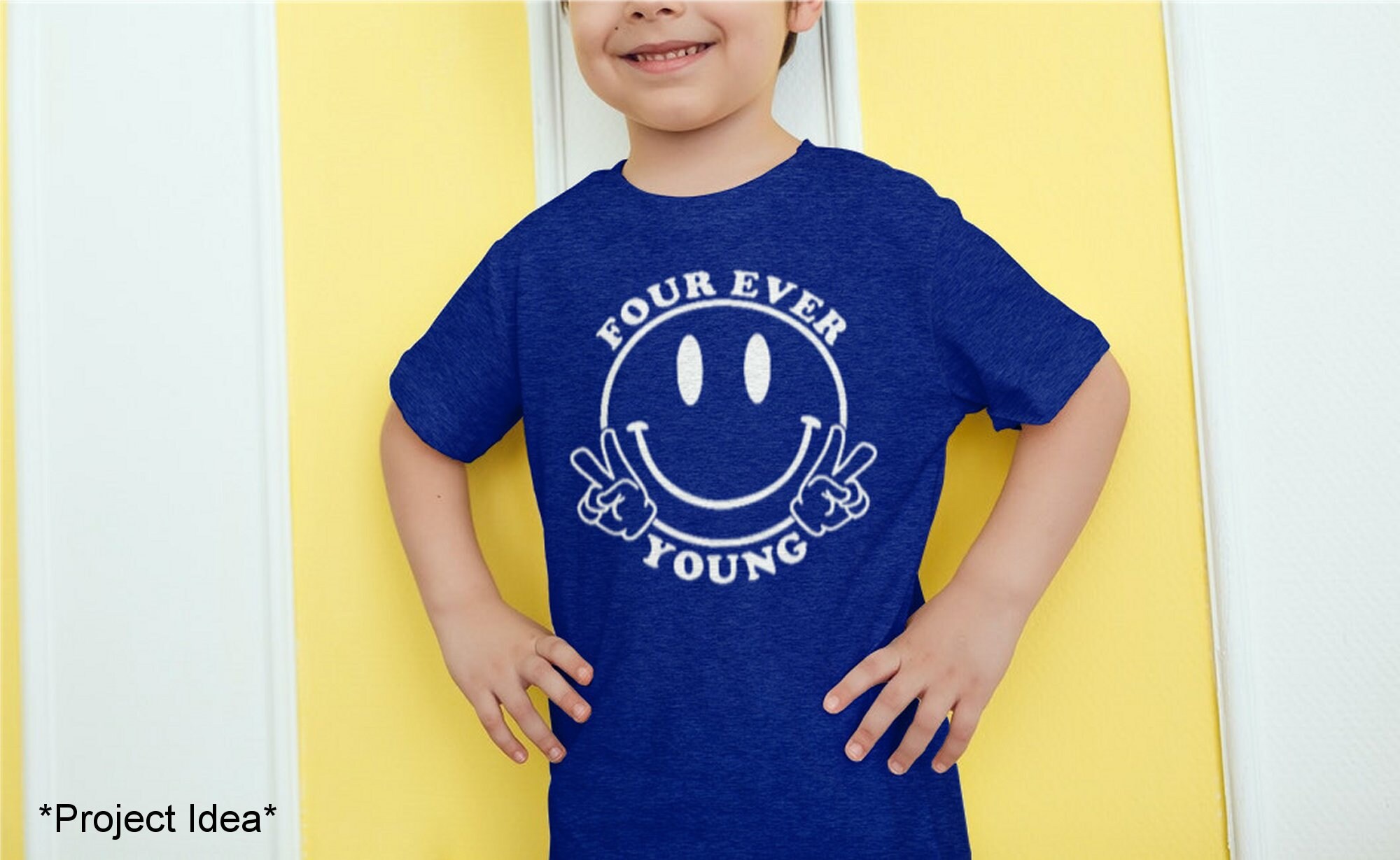 Four Ever Young SVG 4th Birthday SVG PNG Birthday Girl | Etsy