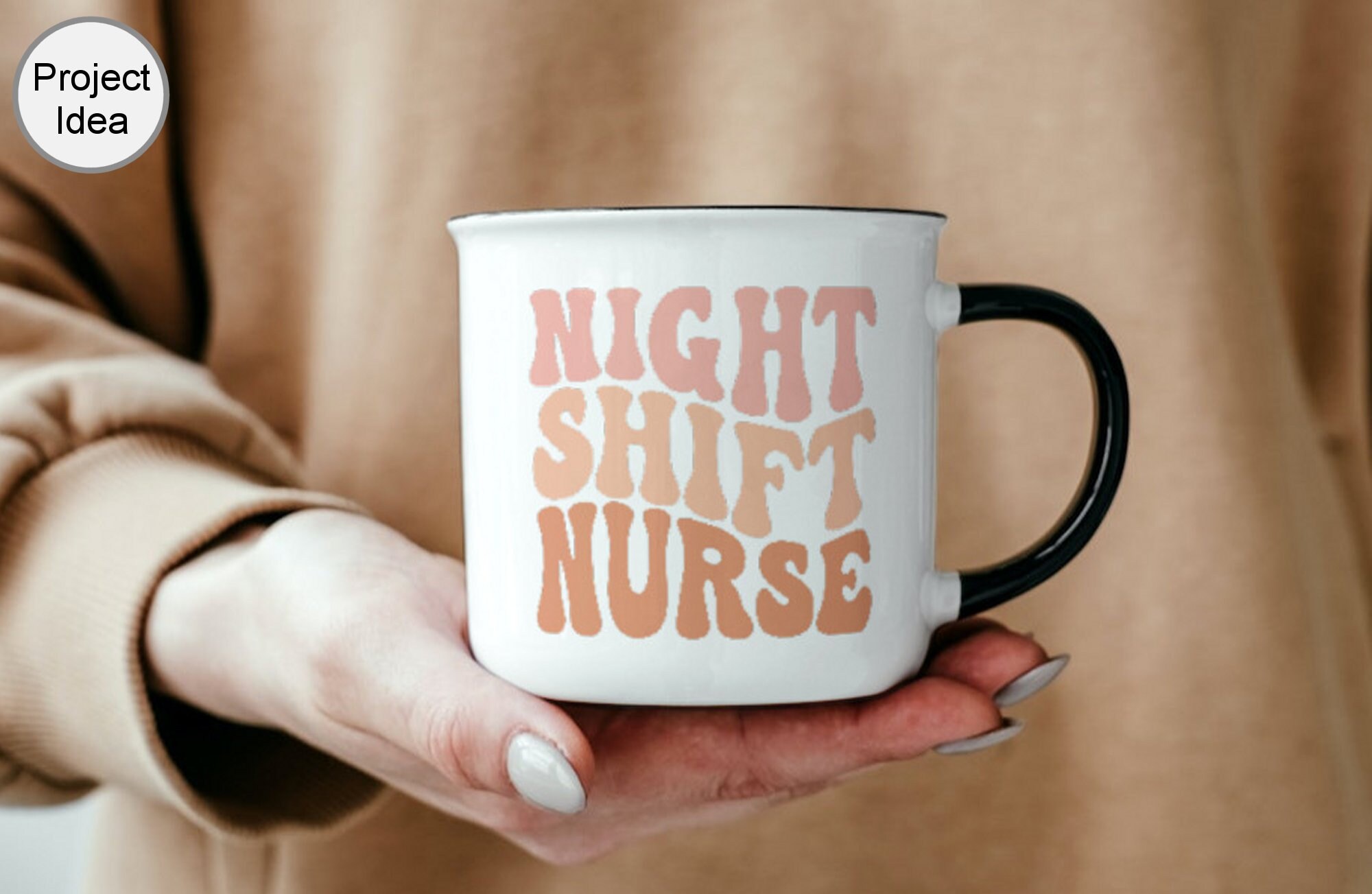 Night Shift Nurse PNG SVG Wavy Text SVG Nurse Appreciation - Etsy