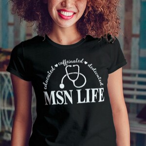 MSN Life SVG PNG, Master of Science Shirt, Sublimation Design, Nurse ...