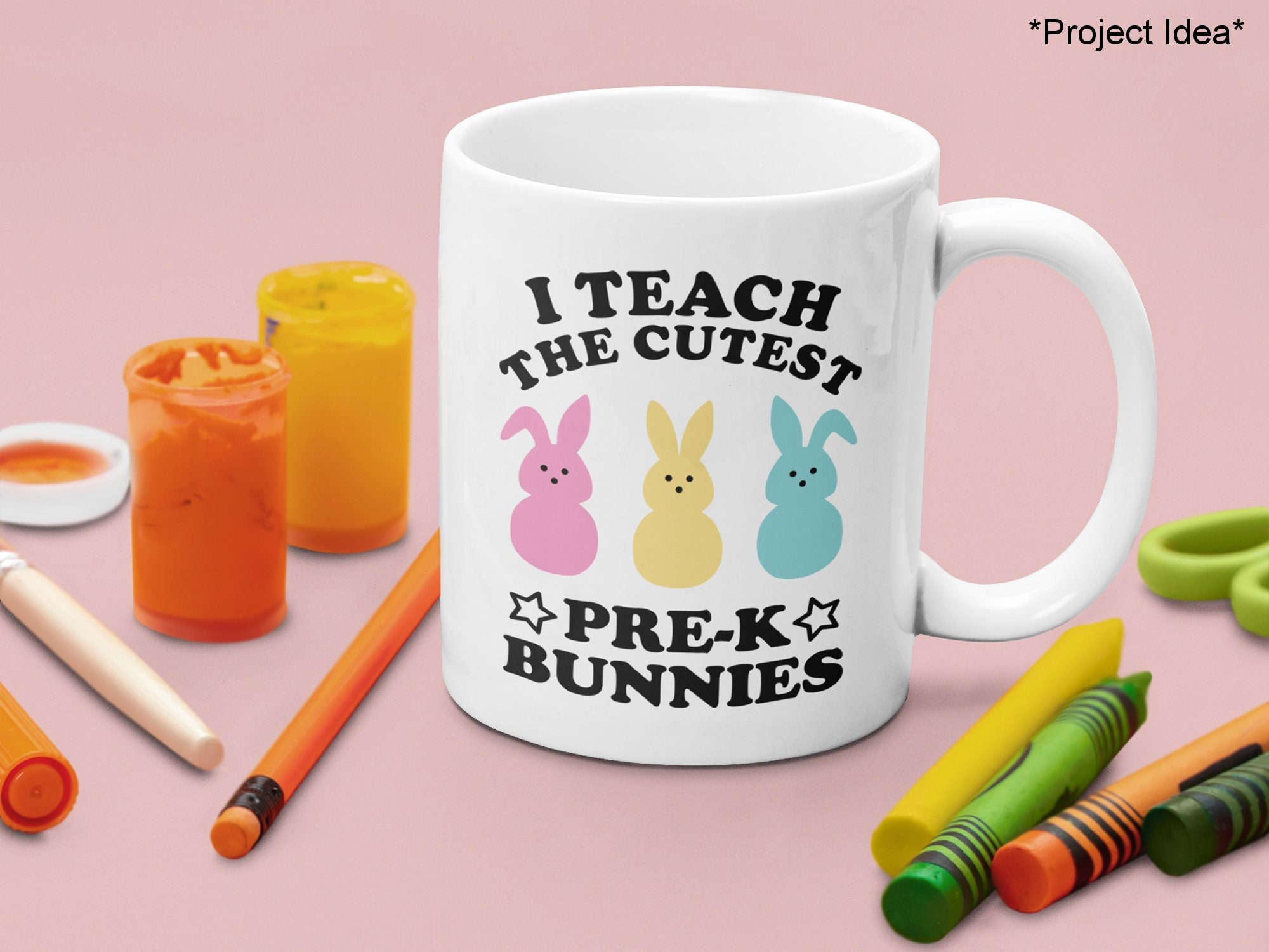I Teach the Cutest Pre-k Bunnies SVG PNG Funny Easter Teacher | Etsy