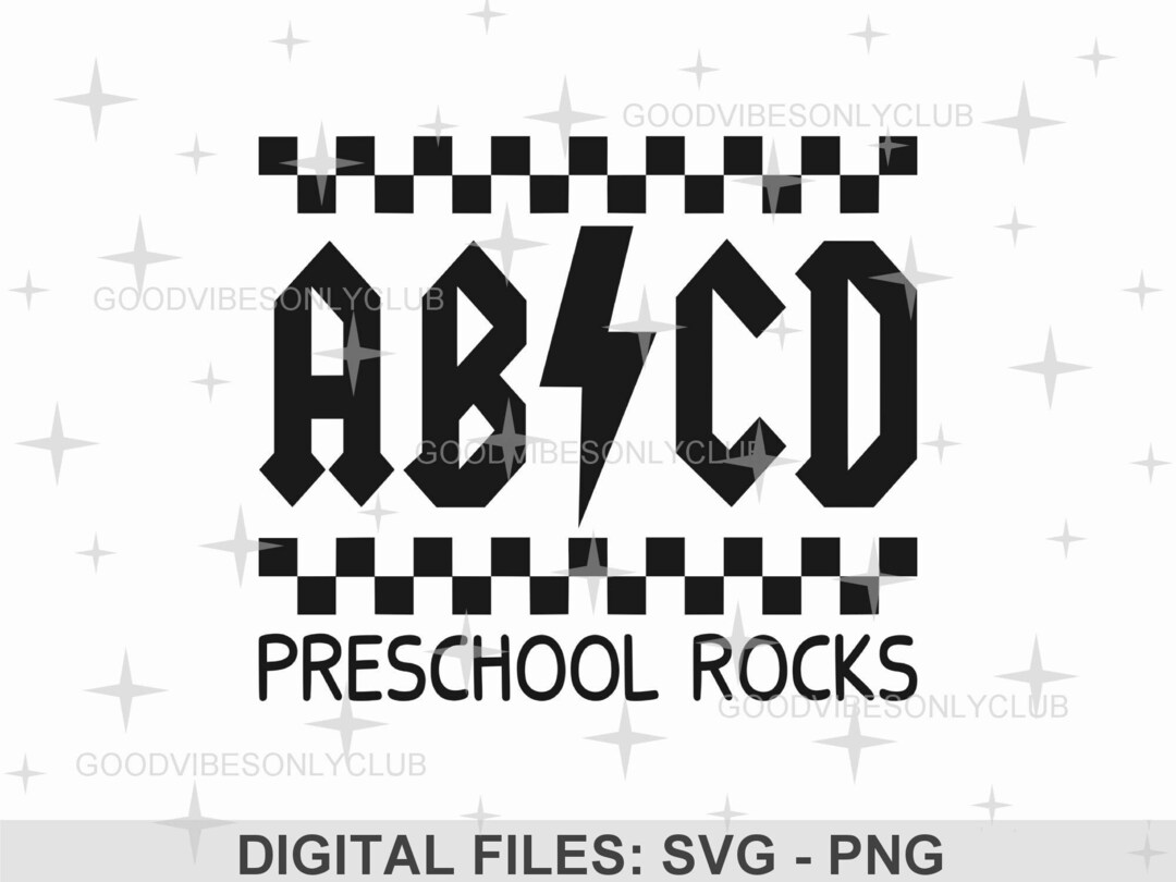 ABCD Preschool Rocks SVG PNG, Teacher Shirt, Preschool Kids, 1st Day of ...