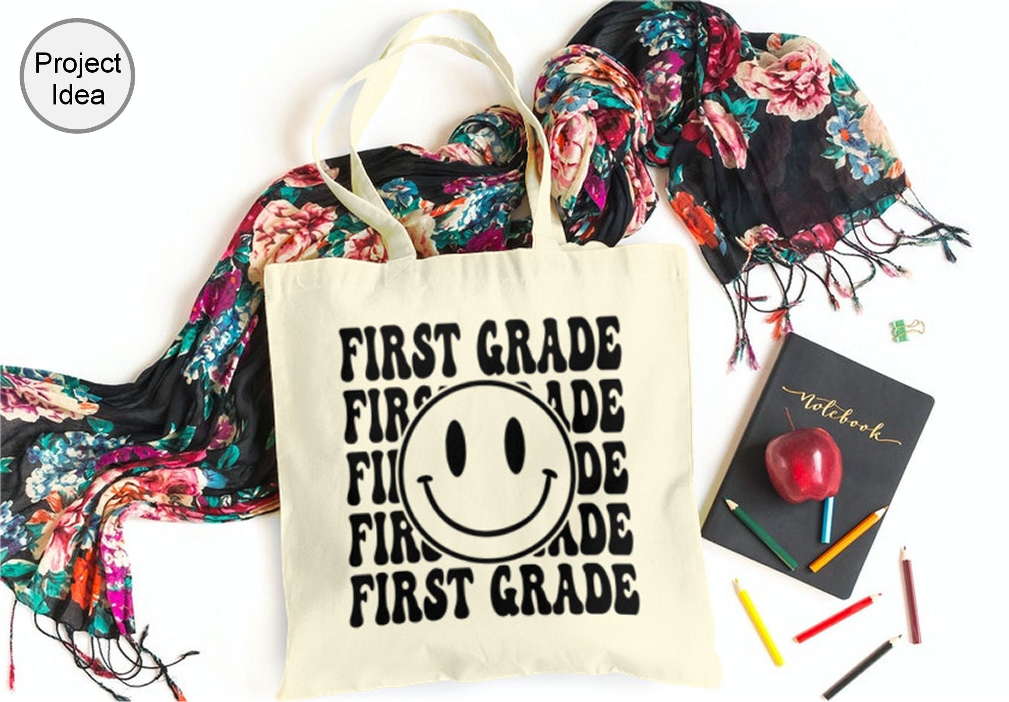 First Grade Happy Face SVG Teacher Shirt SVG Back to School - Etsy