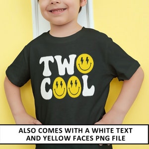 Two Cool SVG PNG, 2nd Birthday Toddler Shirt SVG, Second Birthday ...