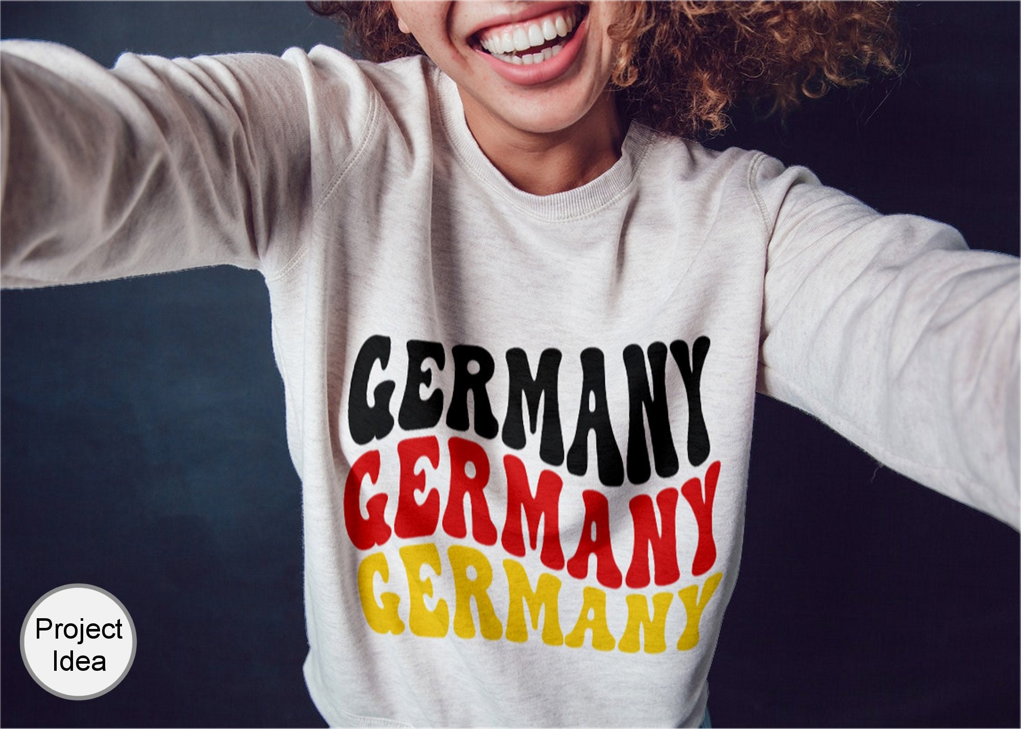 Germany Retro Wavy Text SVG German Flag Patriotic SVG PNG - Etsy