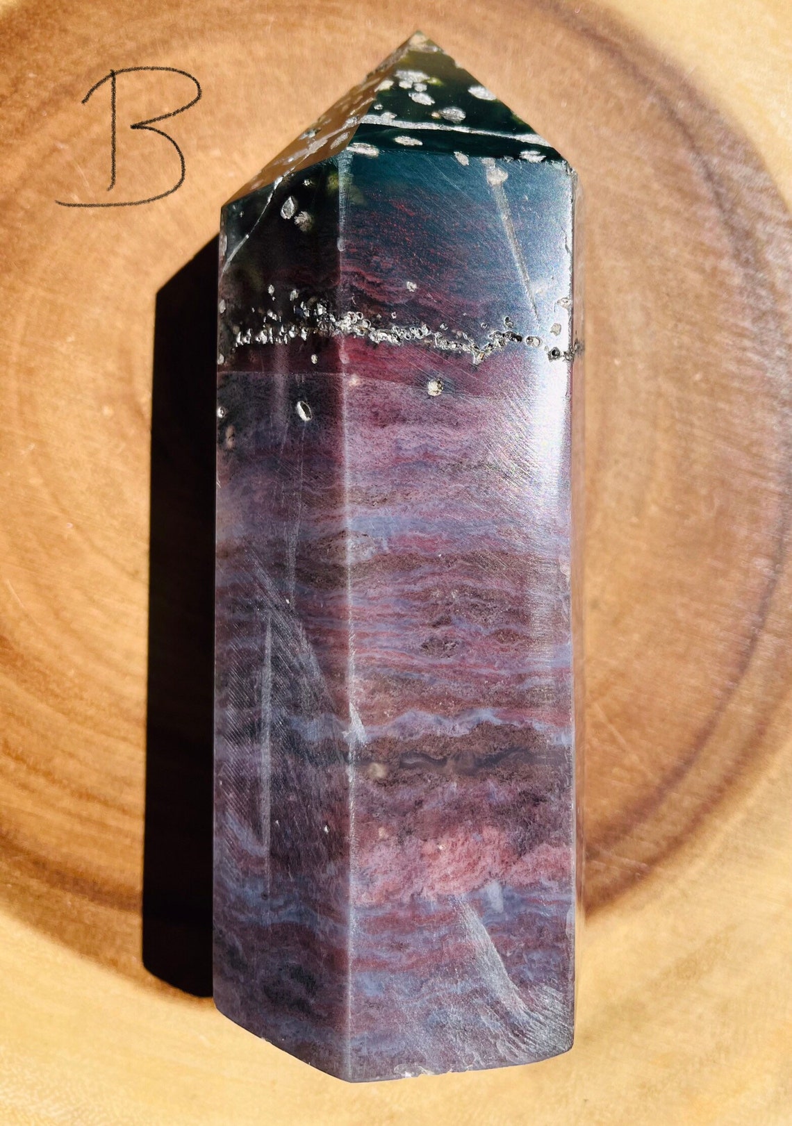 Orbicular Jasper Tower, Ocean Jasper - Etsy